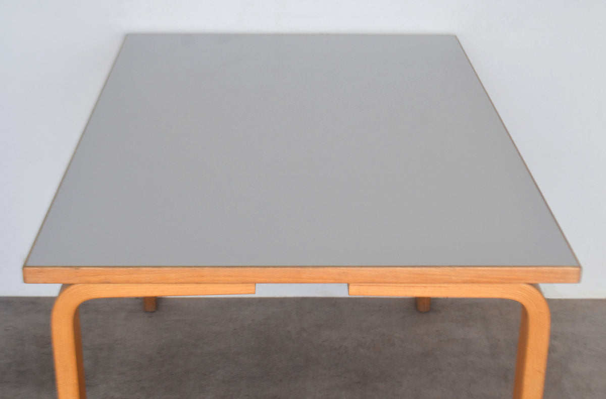 Birchwood And Grey Linoleum Desk / Table By Alvar Aalto For Artek ...